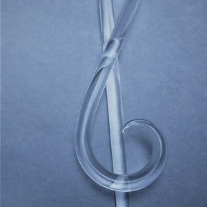 Blown Glass Treble Clef - Etsy