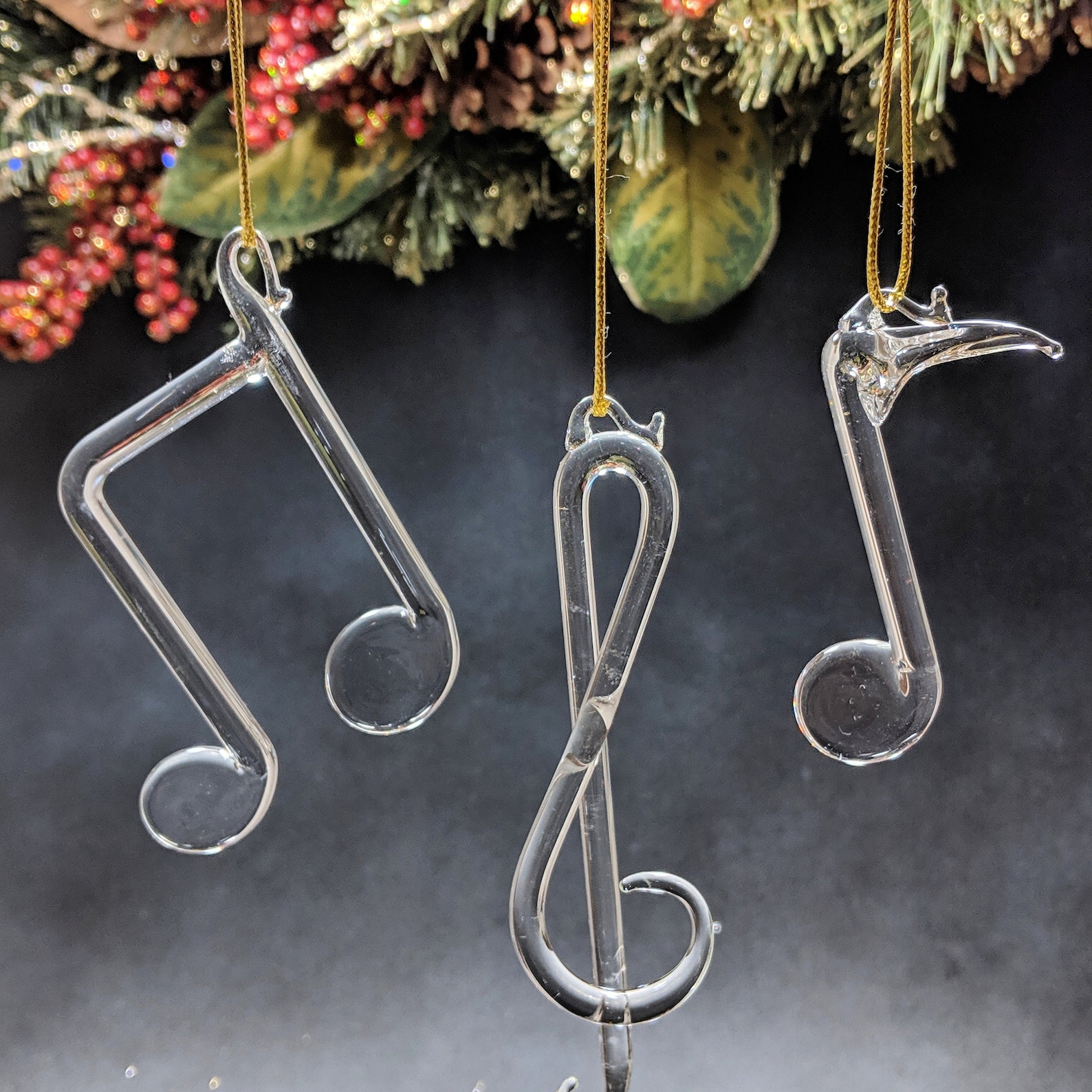 Blown Glass Treble Clef - Etsy
