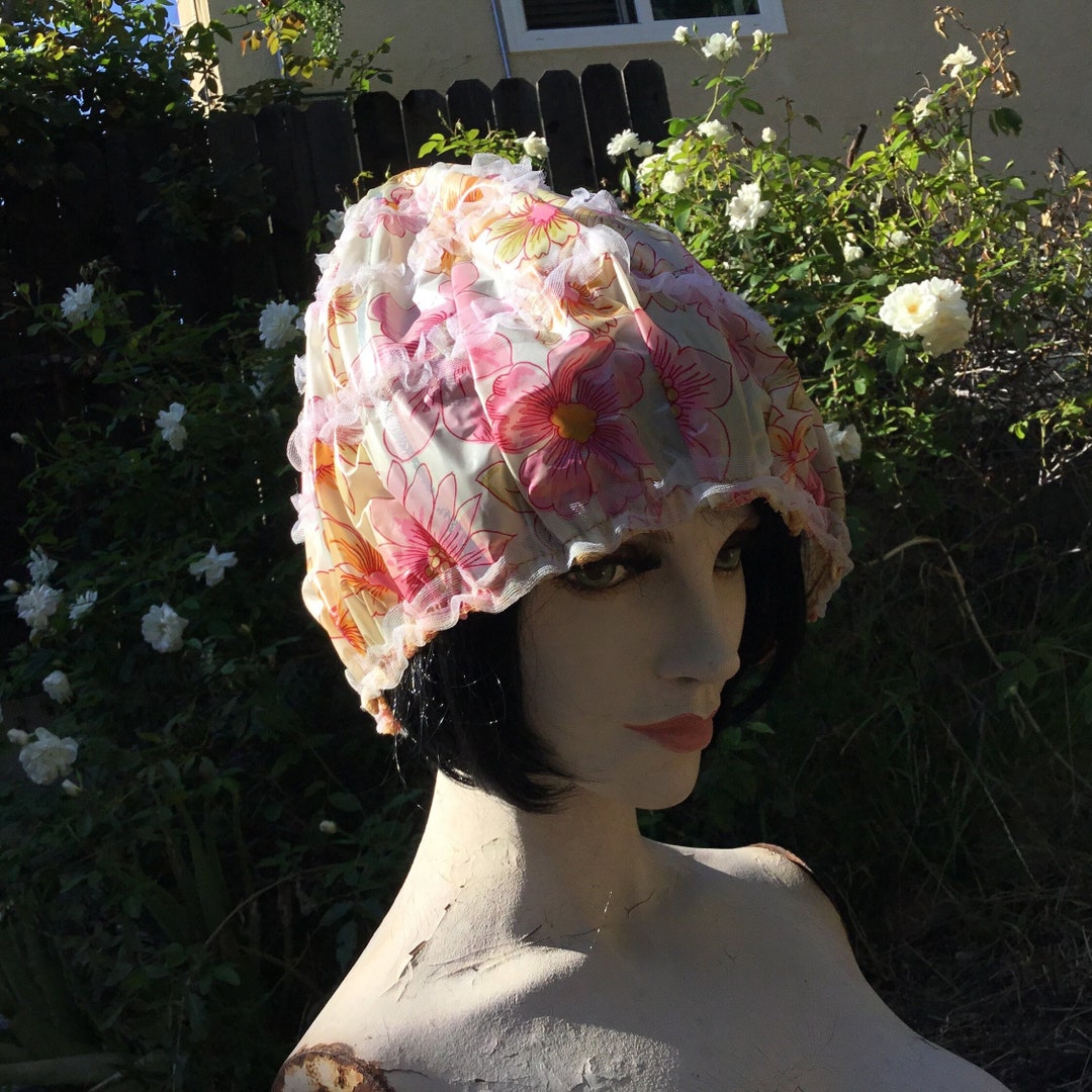 Vintage 60's Beehive Bouffant Cone Shower Cap - Etsy