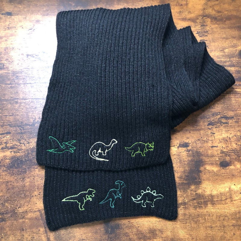 Dinosaur Scarf - Etsy UK