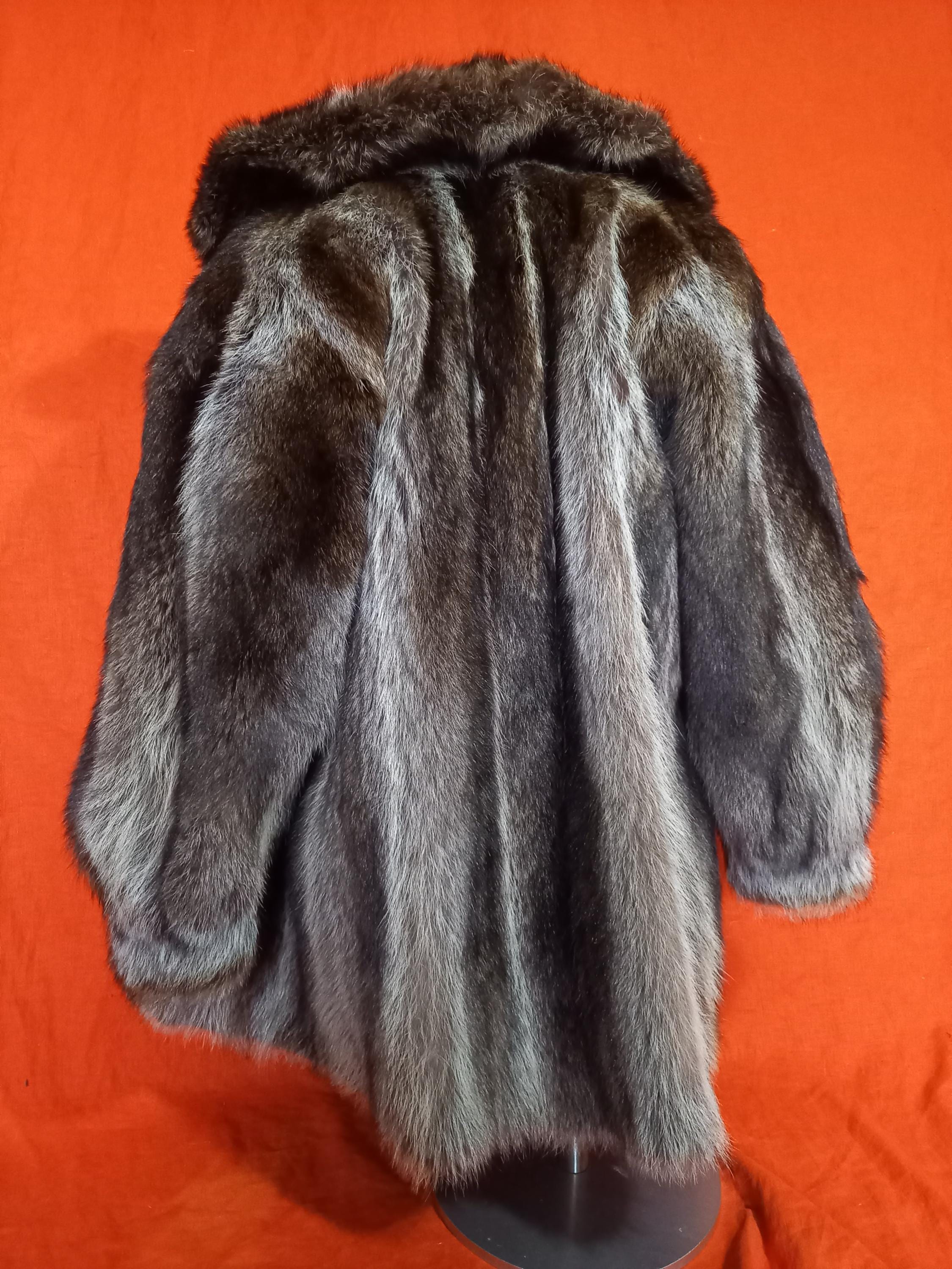 Real Fur Coat Jacket Raccoon Silverfox Colour - Etsy