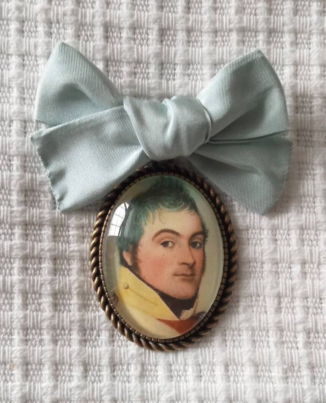 Replica Regency Portrait Miniature Brooch/pin - Etsy