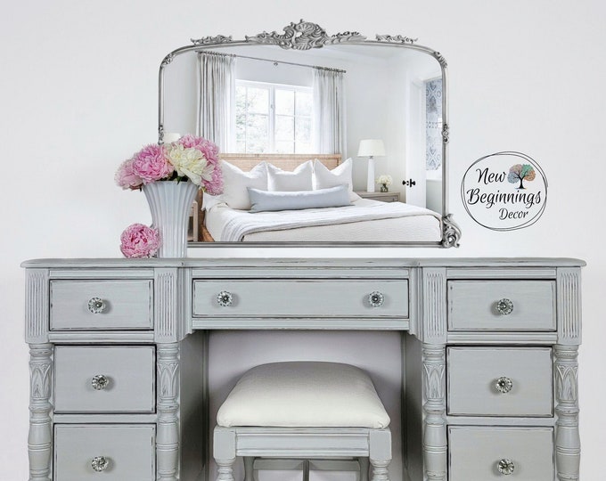 SOLD Example....chalk Painted Vintage Makeup Vanity With - Etsy
