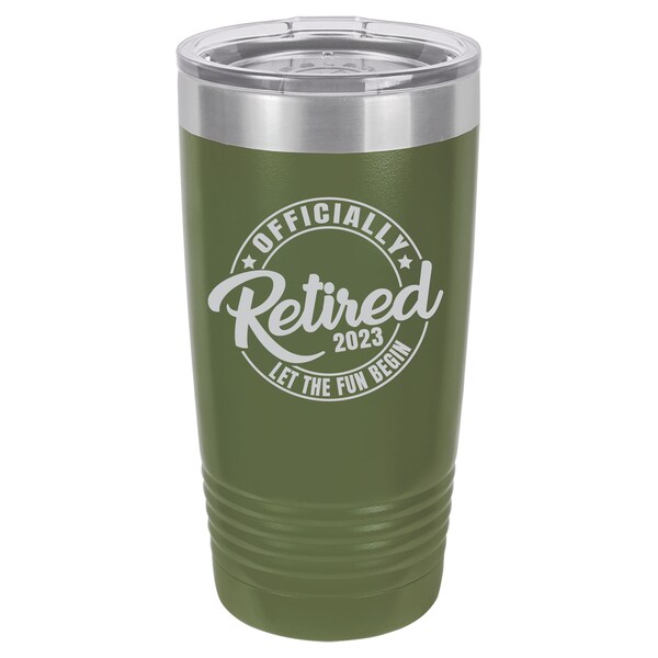 Retirement Tumbler - Etsy
