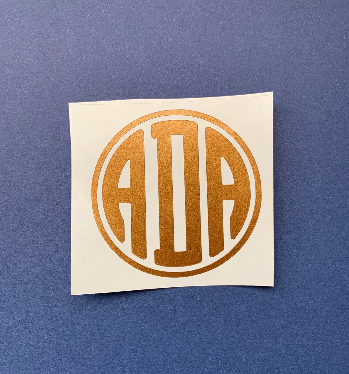 Monogram Decal Vinyl Monogram Decal Monogram Sticker | Etsy