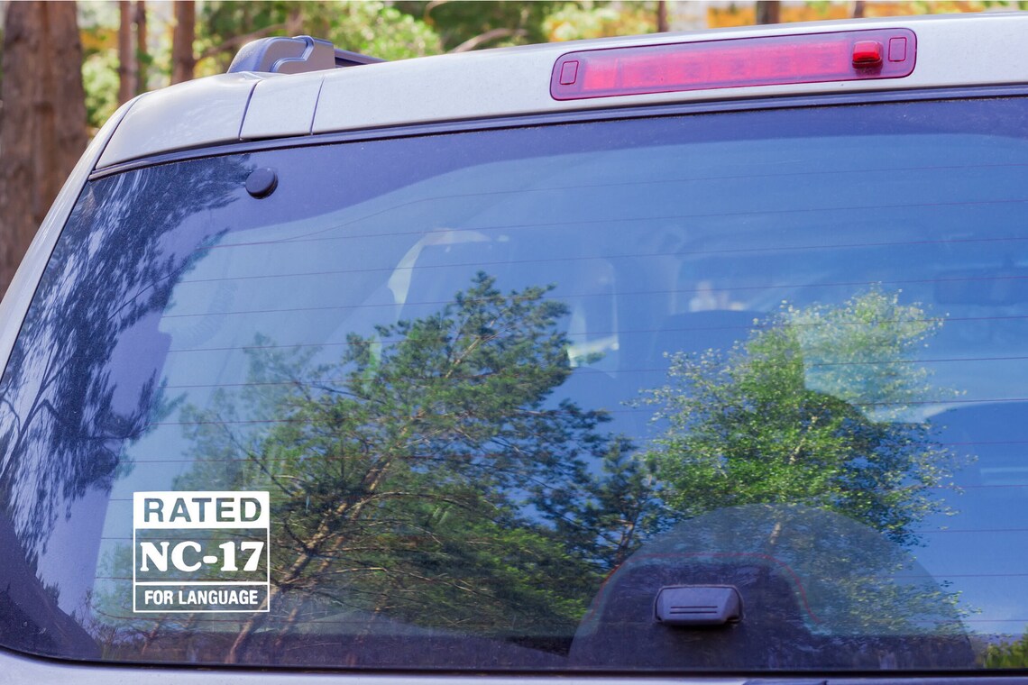 Rated NC-17 Funny Vinyl Decal Funny Decal Vinyl Decal - Etsy