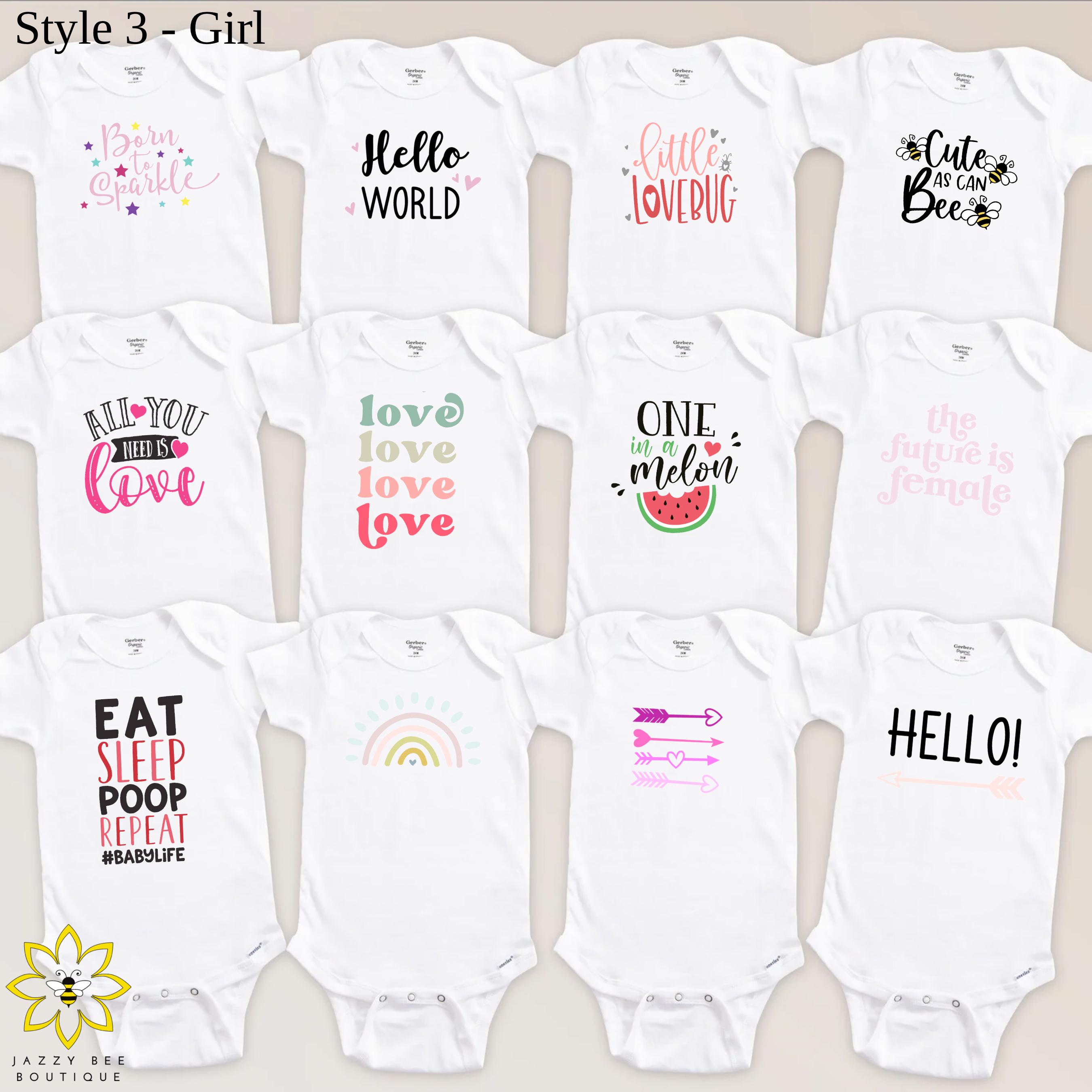Baby Shower Onesie® Decorating Kit, Custom Iron-on Transfers ...
