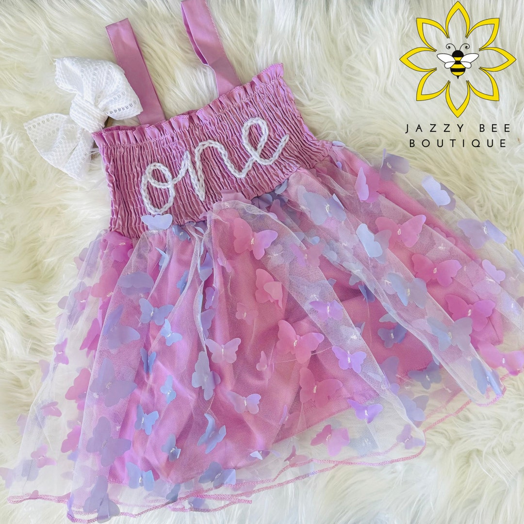 Personalized Hand Embroidered Dress, Custom Name Birthday Dress, Hand ...