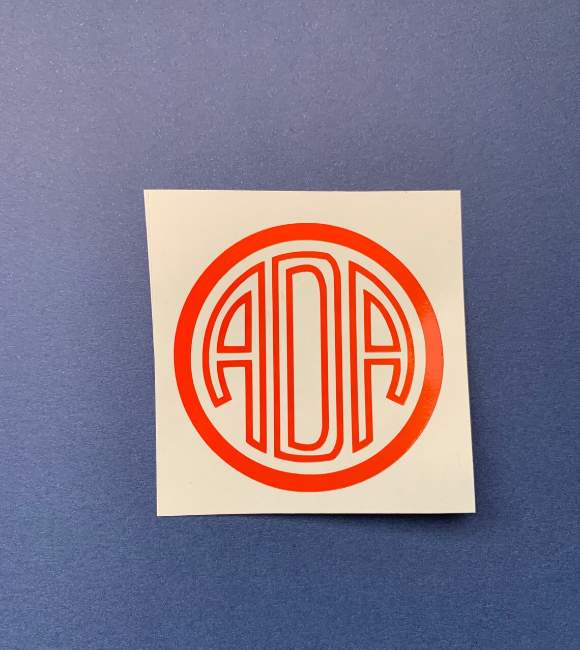 Monogram Decal Vinyl Monogram Decal Monogram Sticker | Etsy