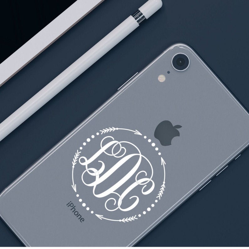 Monogram Decal - Vinyl Monogram Decal, Monogram Sticker, Monogram ...