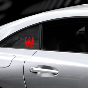 Baseball Love Vinyl Decal - Laptop Decal, Vinyl Decal, Car Vinyl Decal ...