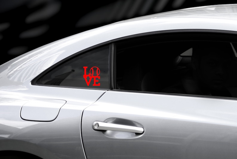 Baseball Love Vinyl Decal - Laptop Decal, Vinyl Decal, Car Vinyl Decal ...