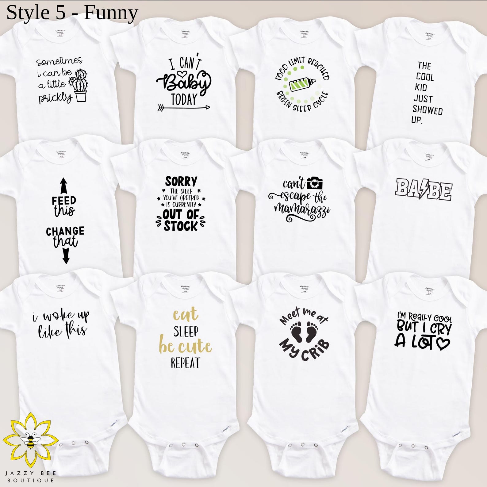 Baby Shower Onesie® Decorating Kit, Custom Iron-on Transfers, Funny DIY ...