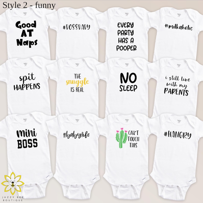 Baby Shower Onesie® Decorating Kit, Custom Iron-on Transfers, Funny DIY ...