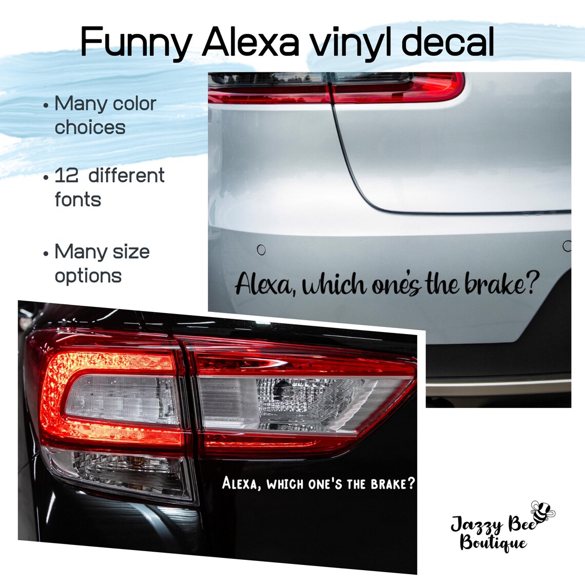 Funny Alexa Vinyl Decal Car Decal Window Decal Vinyl | Etsy