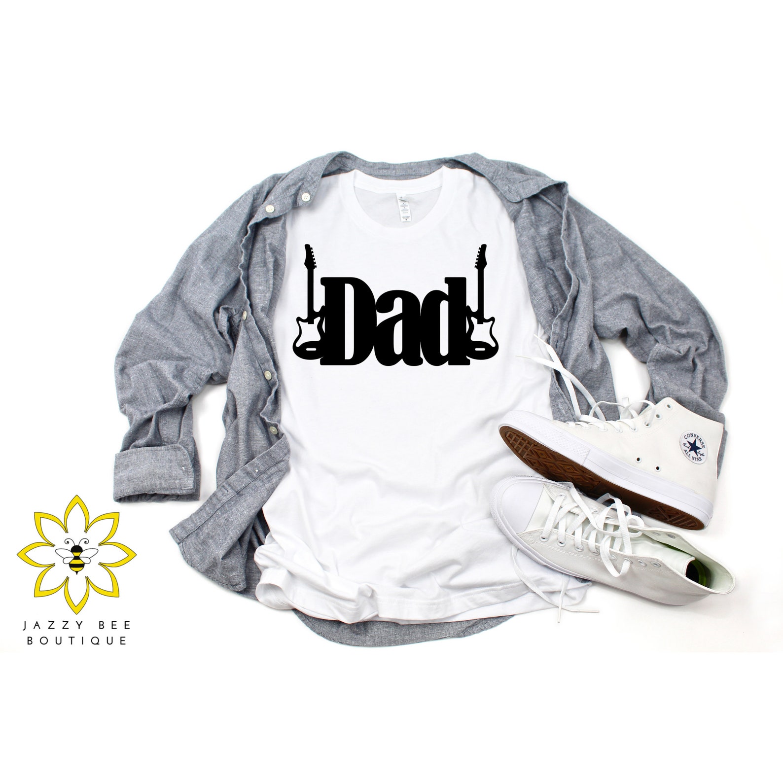 Guitar Dad Shirt Rock Dad Shirt Father's Day Shirt - Etsy