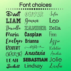 Custom Name Vinyl Decal - Vinyl Decal, Personalized Vinyl Decal, Your ...