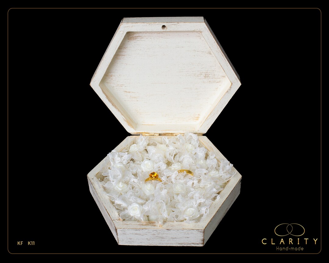 Greek Koufeta in a Hexagon Wooden Box, for Orthodox Wedding Ceremony ...