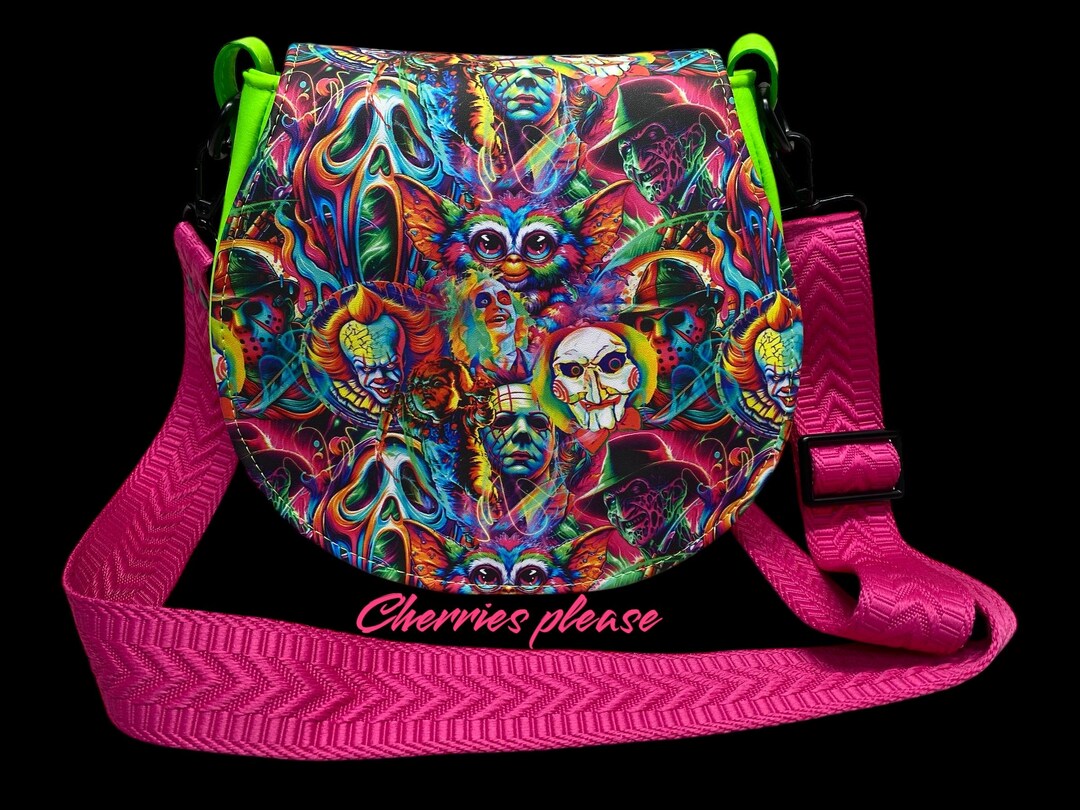 Horror Purse, Neon Horror Purse, Horror Bag, Crossbody Bag, Crossbody ...