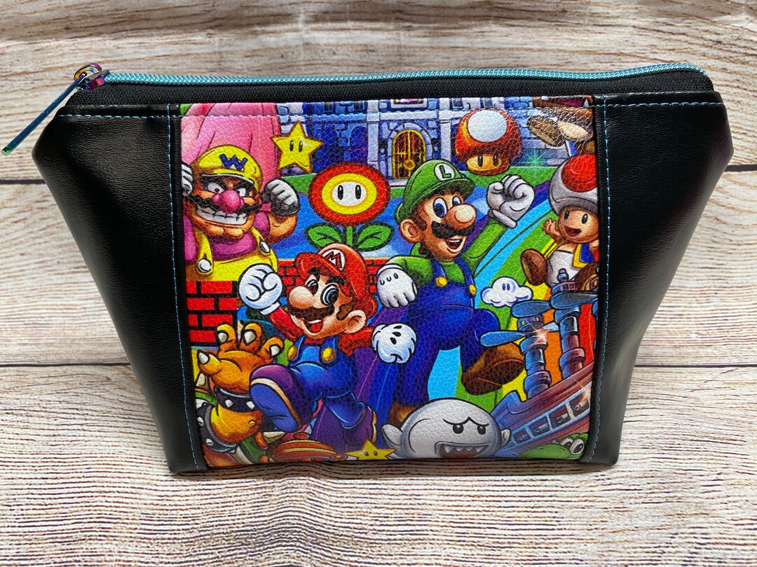 Vintage Mario Gamer Inspired Cosmetic Bag Zipper Peek a Boo - Etsy