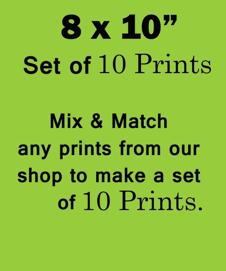 Set of 10 Choose From Any 8x10 Prints by Gnosis Picture - Etsy