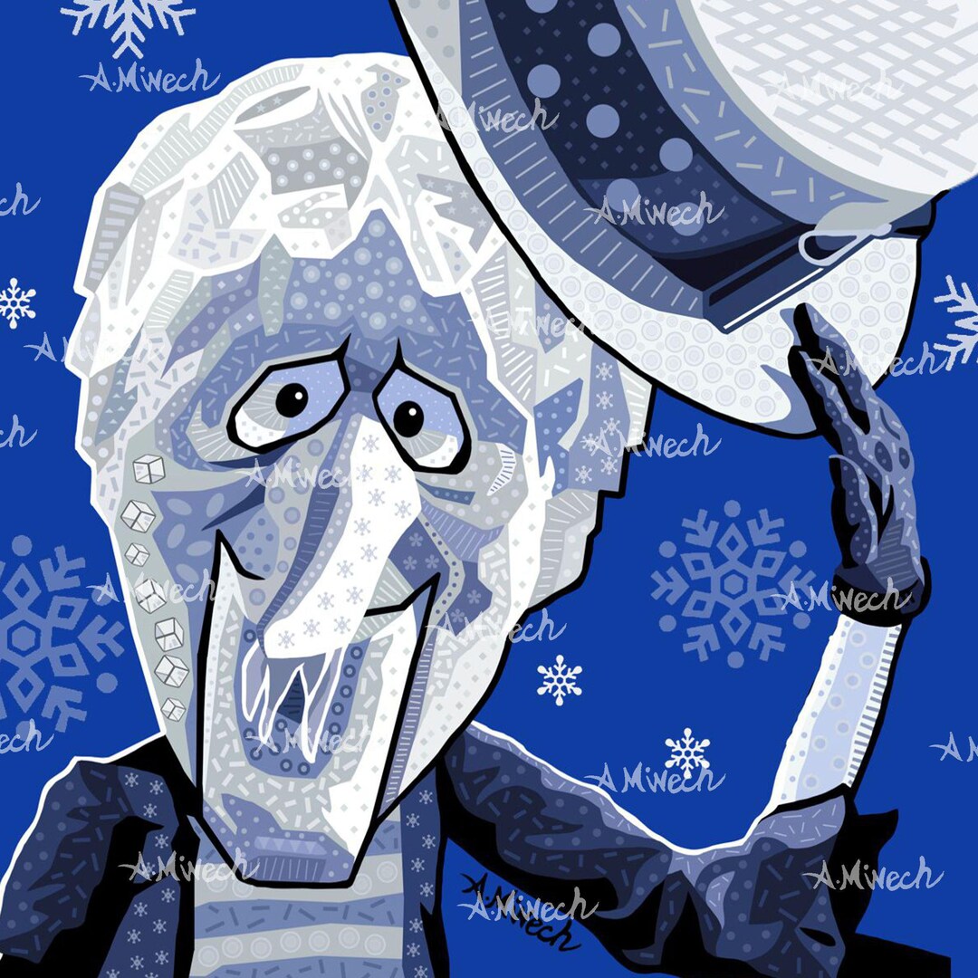 Z MISC Snow Miser Pop Art Print 8x8 - Etsy