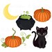 Halloween Clipart, Witch Clip Art, Witches Cauldron, Pumpkin Clipart ...