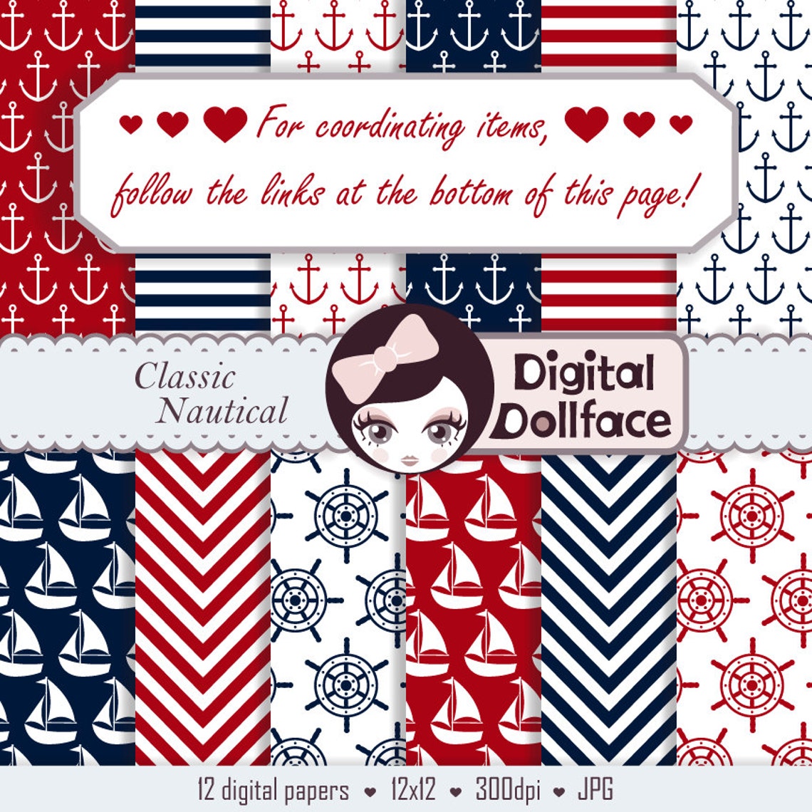 Nautical Clipart Summer Anchor Whale Sailboat Octopus - Etsy