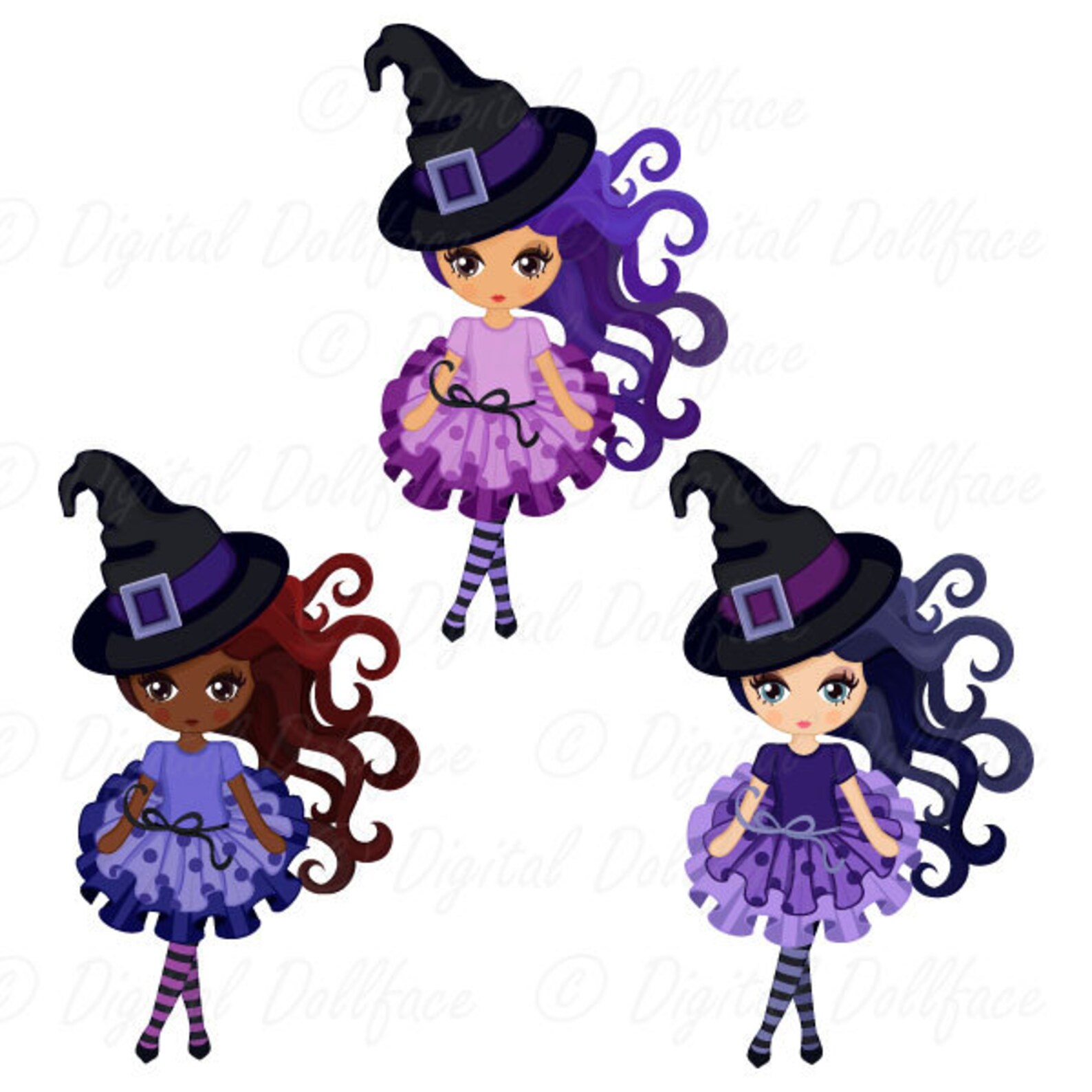 Halloween Clipart Witch Clip Art Witches Cauldron Pumpkin - Etsy