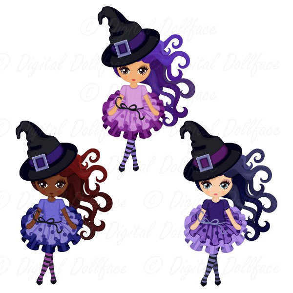 Halloween Clipart Witch Clip Art Witches Cauldron Pumpkin - Etsy