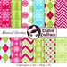 Whimsical Christmas Digital Paper Colorful Christmas Xmas | Etsy