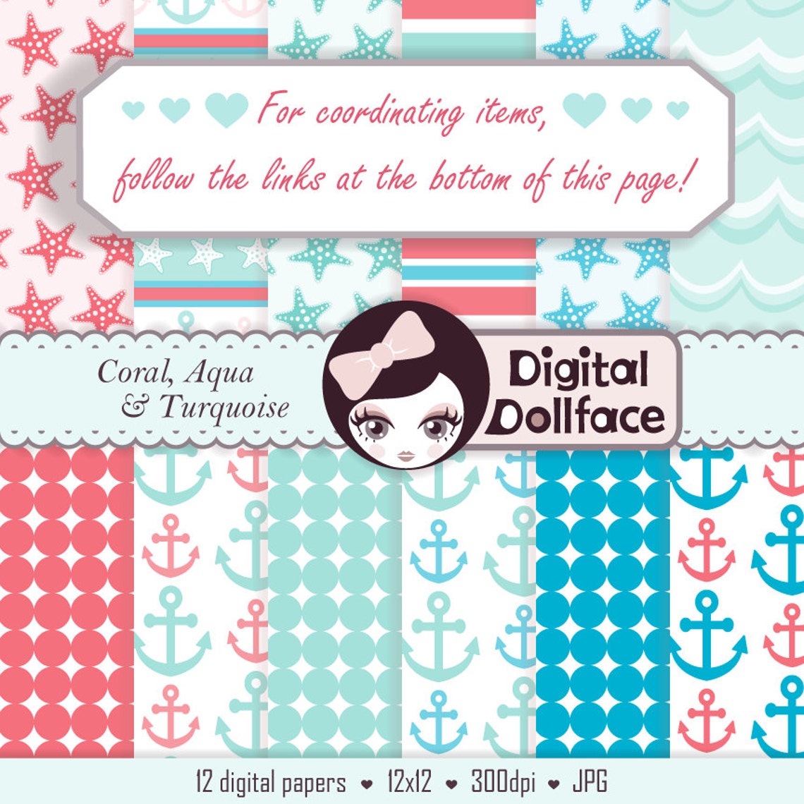 Summer Beach Clipart Nautical Ocean Sea Clip Art Sailing - Etsy