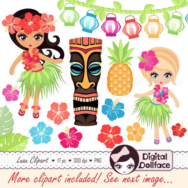 Luau Clipart - Etsy