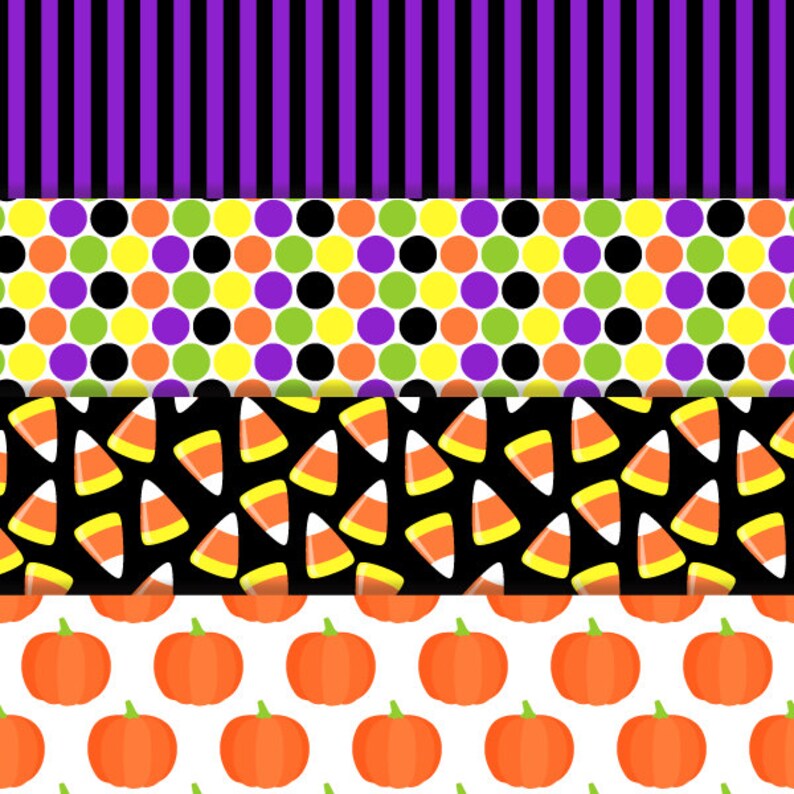 Colorful Halloween Digital Paper Scrapbook Paper Spiderweb - Etsy