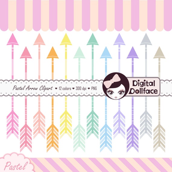 Pastel Arrow Clipart, Graphics, Aztec Tribal Clip Art, Digital Images ...