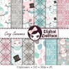 Cute Matryoshka Digital Paper, Retro Scrapbook Paper Pack, Pattern - Etsy