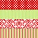 Christmas Digital Paper, Scrapbook Paper, Chevron, Damask, Polka Dots ...