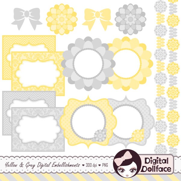 Yellow Flower Border - Etsy
