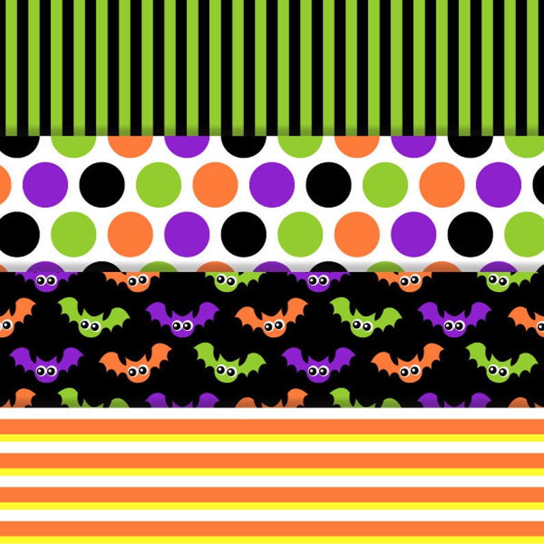 Colorful Halloween Digital Paper Scrapbook Paper Spiderweb - Etsy