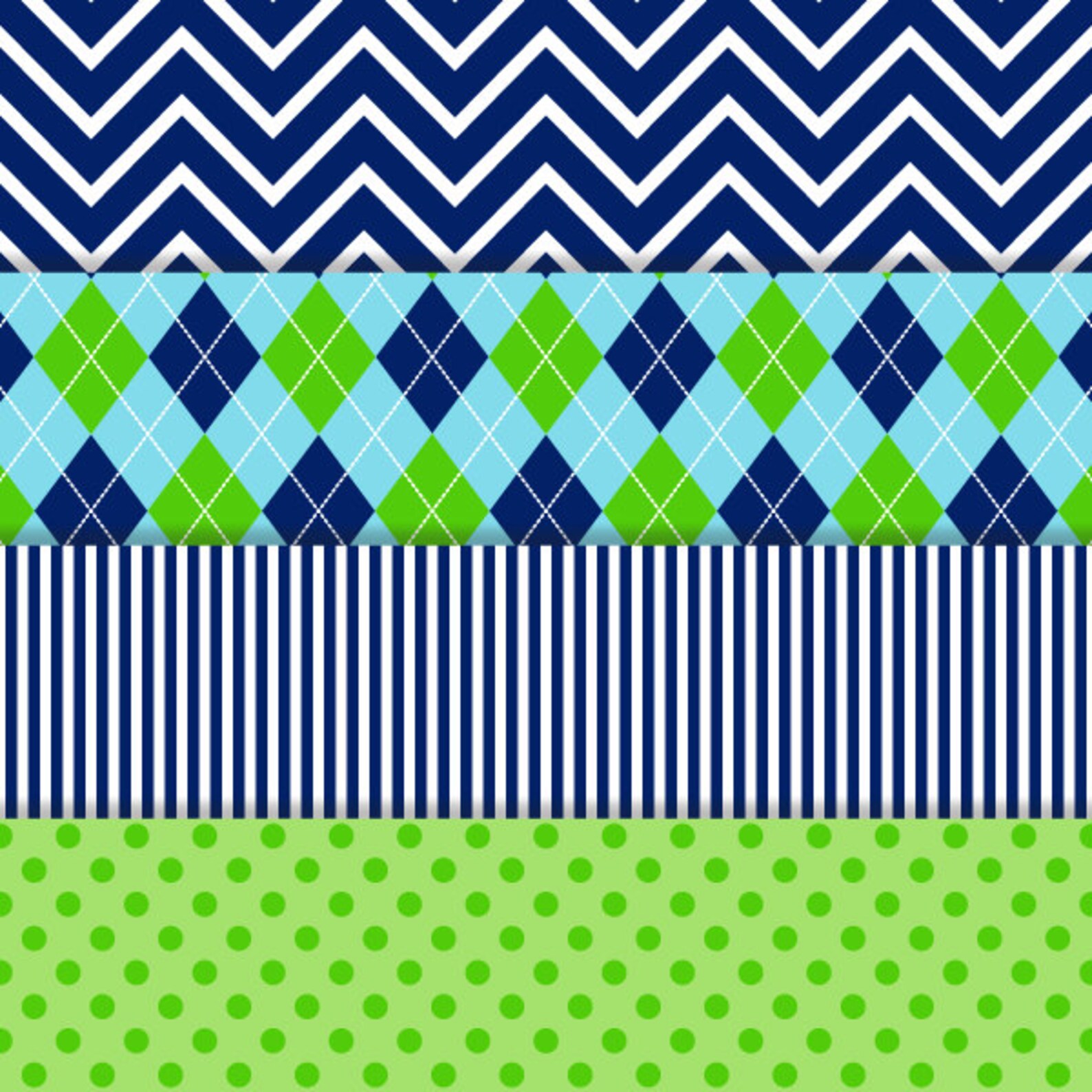 Blue and Green Digital Paper Baby Boy Digital Paper Anchors - Etsy