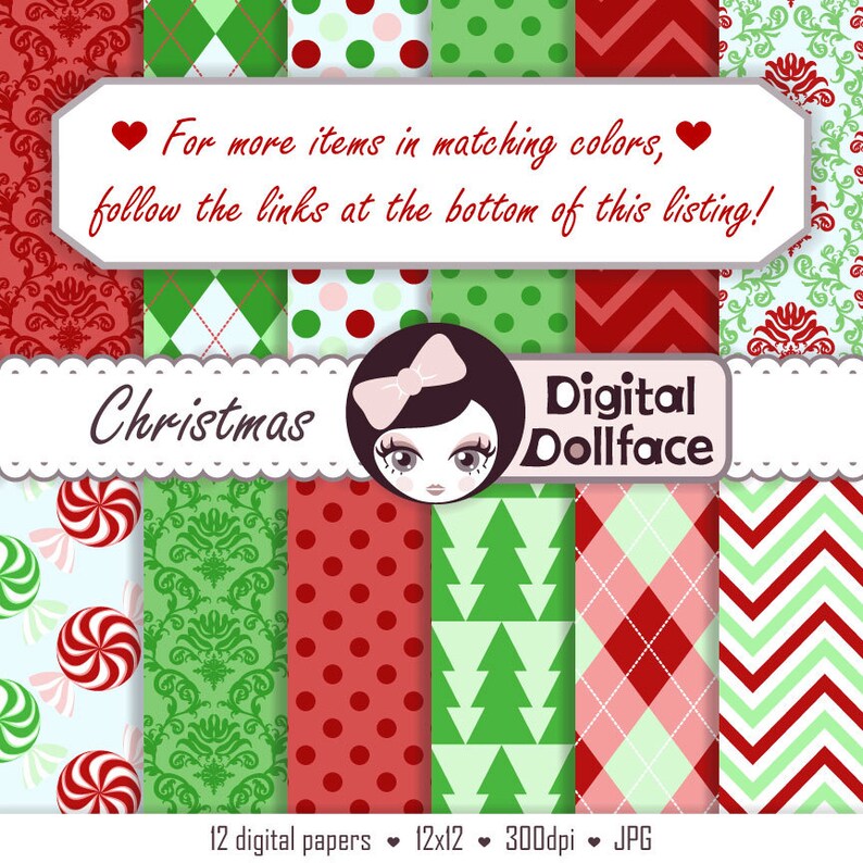 Christmas Ornament Clip Art Digital Images Holiday Clipart - Etsy