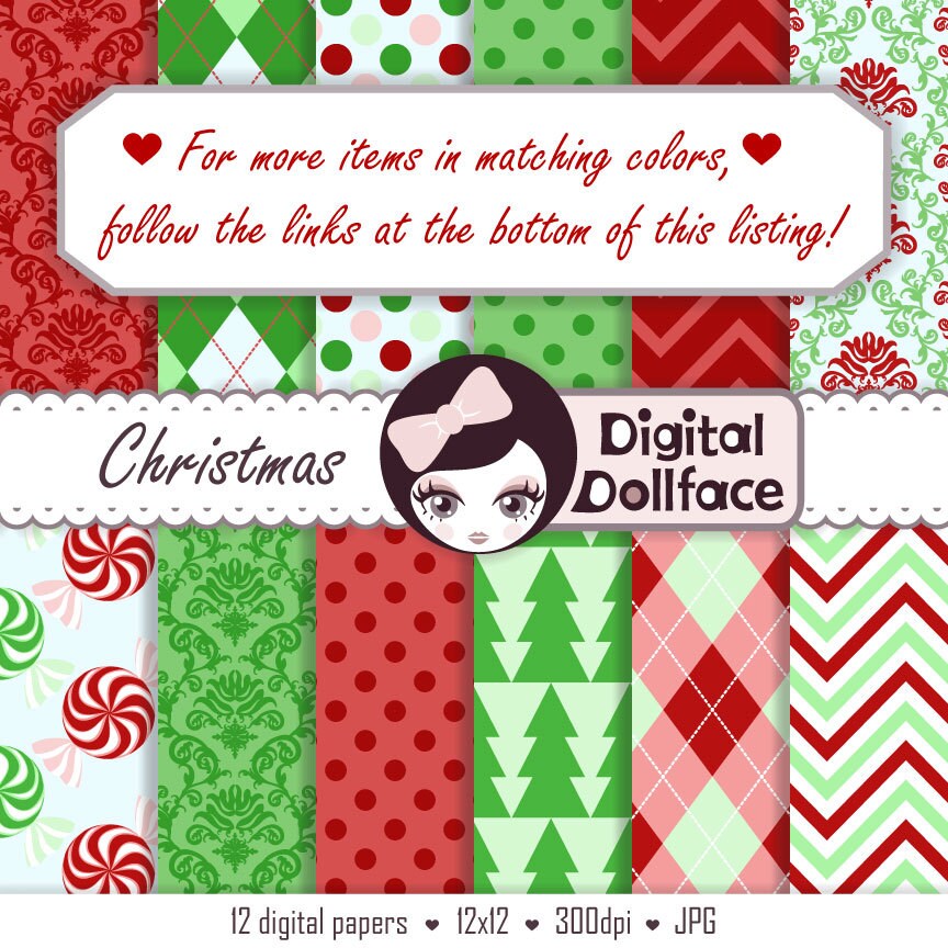 Christmas Ornament Clip Art Digital Images Holiday Clipart - Etsy