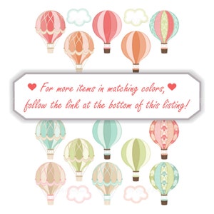 Hot Air Balloon Digital Paper, Printable Cloud / Sky Digital Scrapbook ...