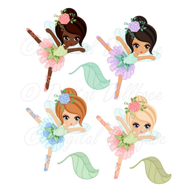 Fairy Clipart Garden Fairies Clip Art for Fairy Birthday | Etsy