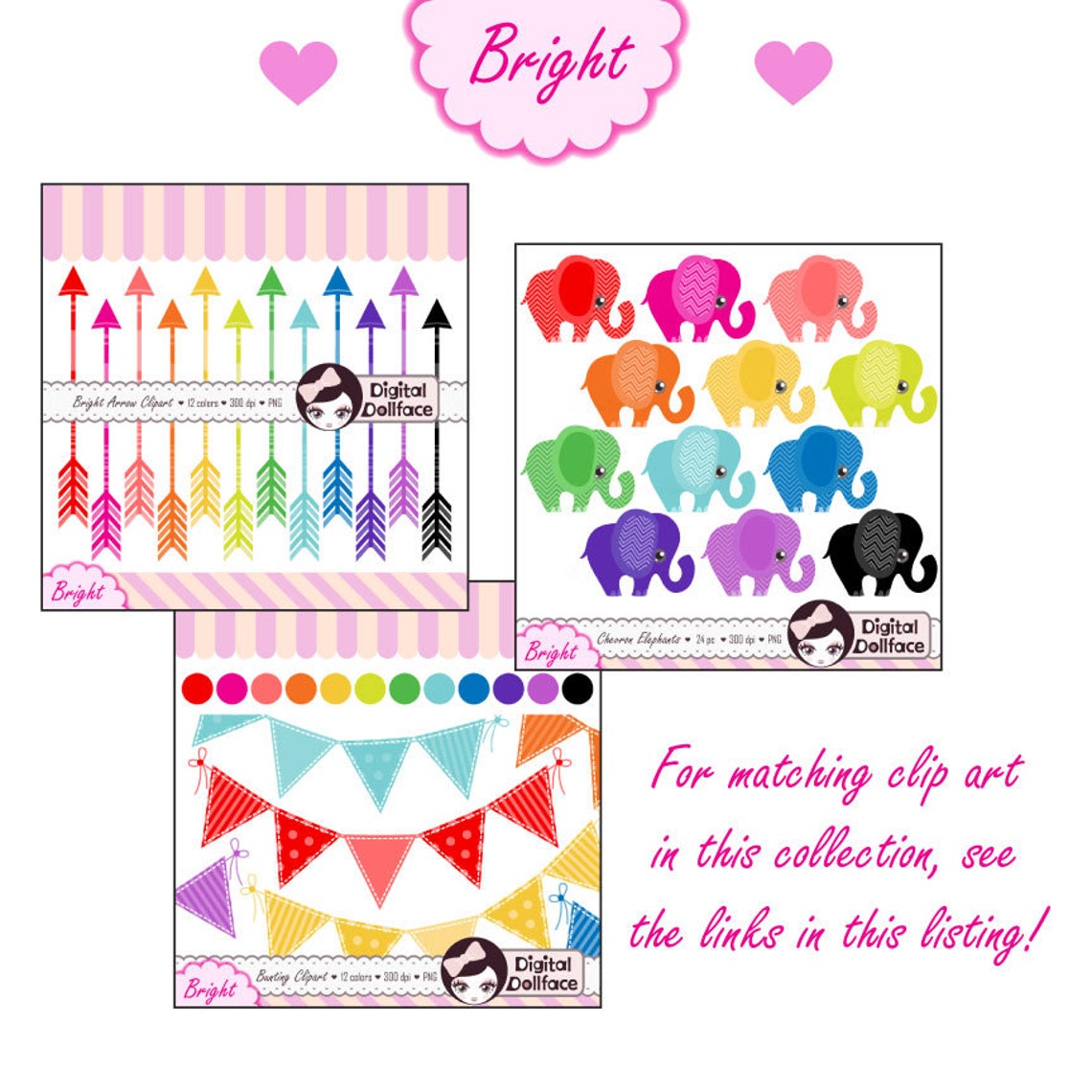 Hot Pink Digital Paper Set Pink Scrapbook Paper Pack Instant - Etsy