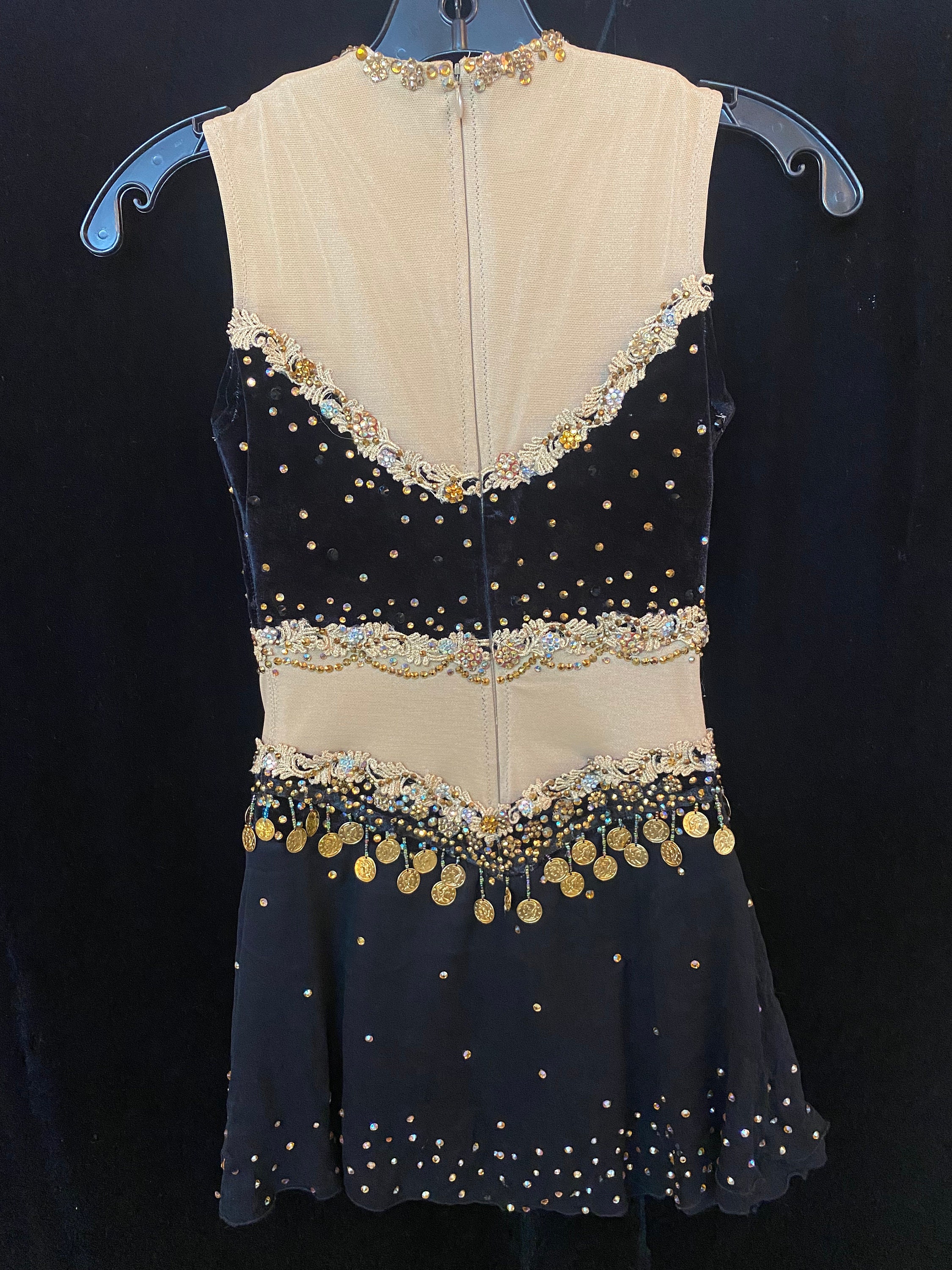 Black Figure Skating Competition Dress - Etsy