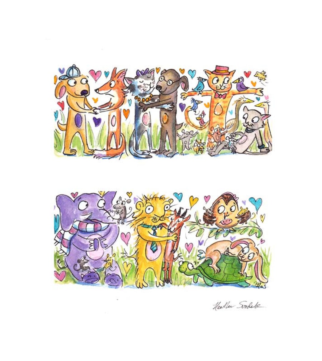 Equality Animal Card - Etsy