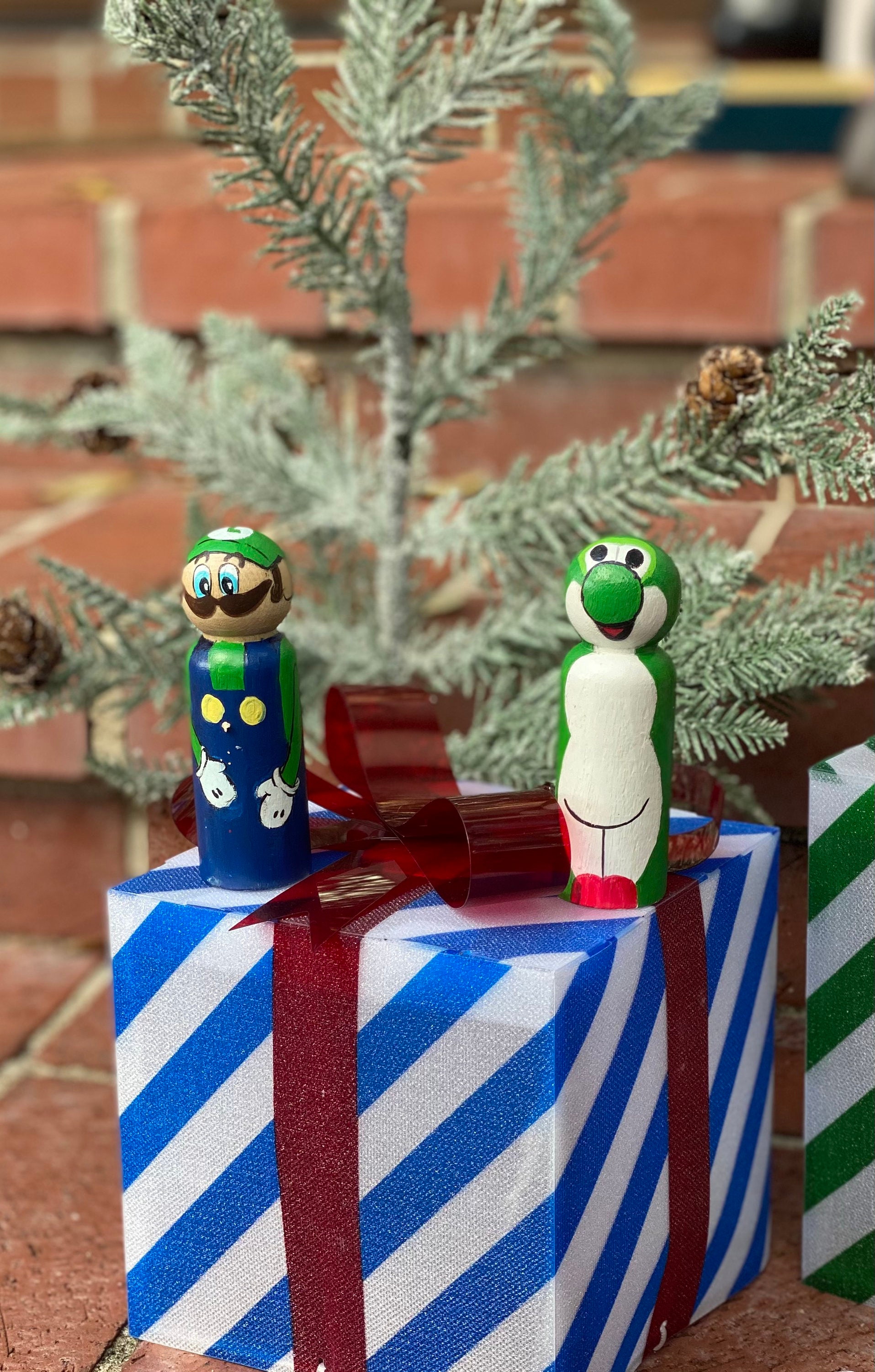 Super Mario Brother Inspired Peg People | Etsy