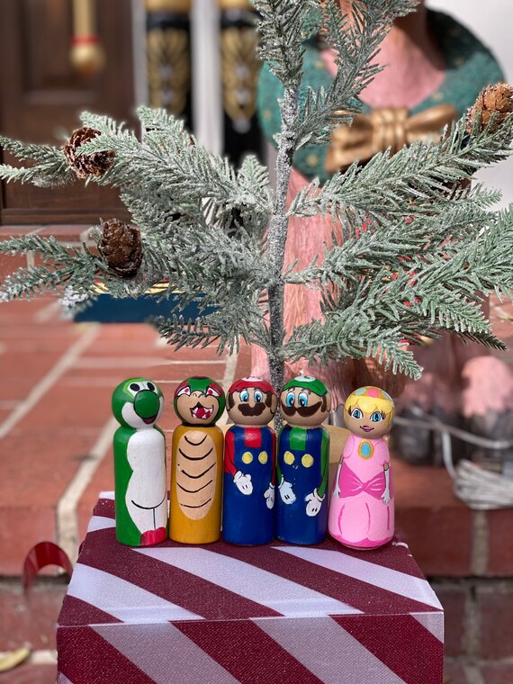 Super Mario Brother Inspired Peg People | Etsy