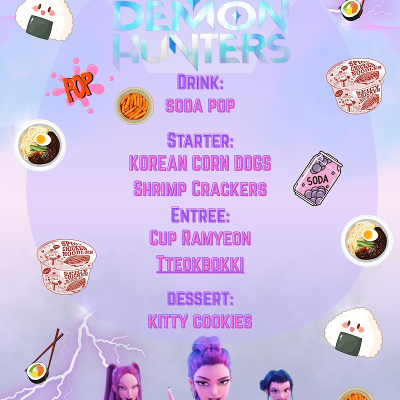 Kpop Menu - Etsy